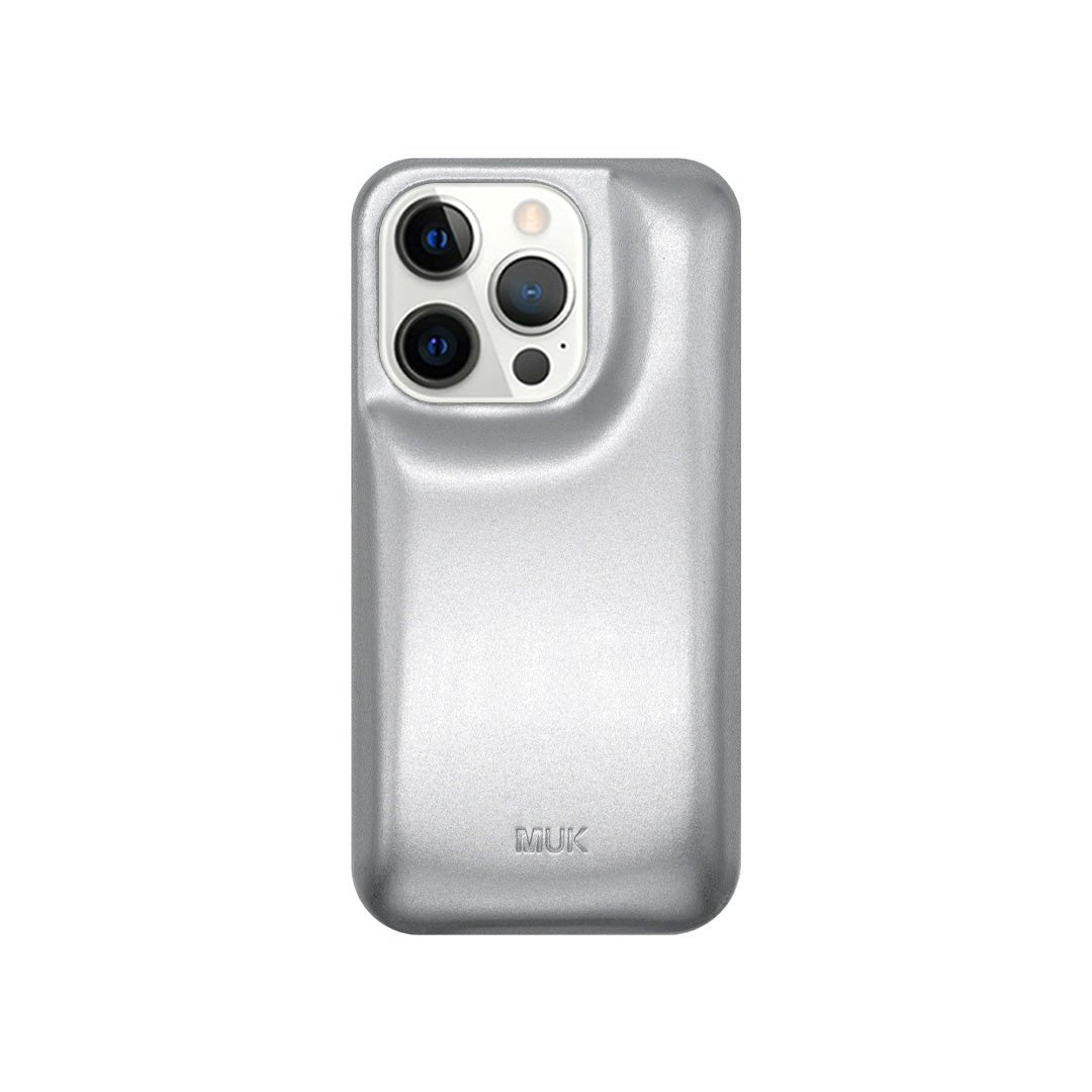Silver Puffy Phone Case - Laura Escanes